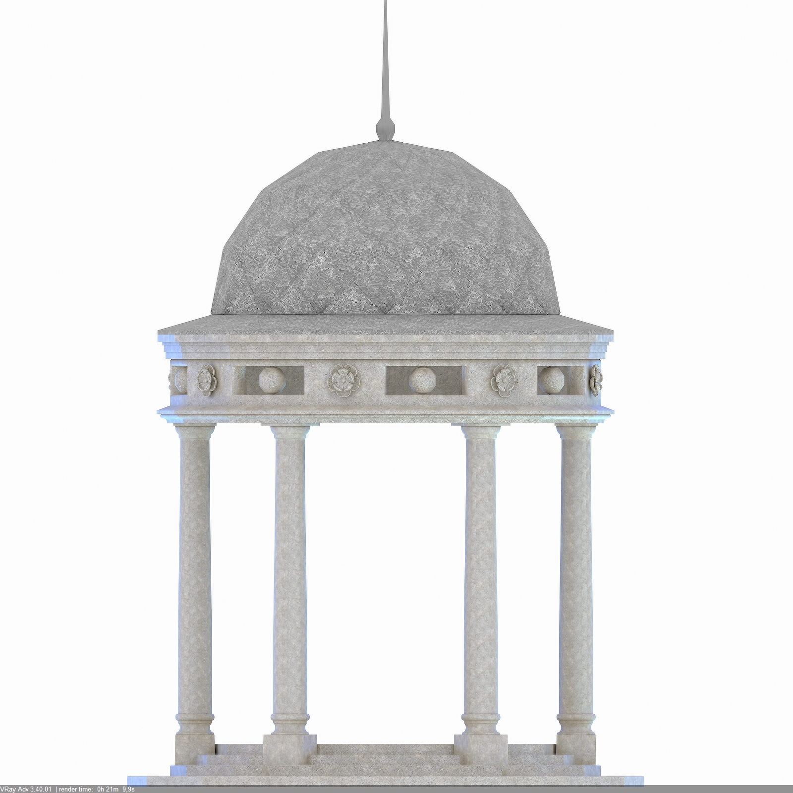 3d classic rotunda gazebo