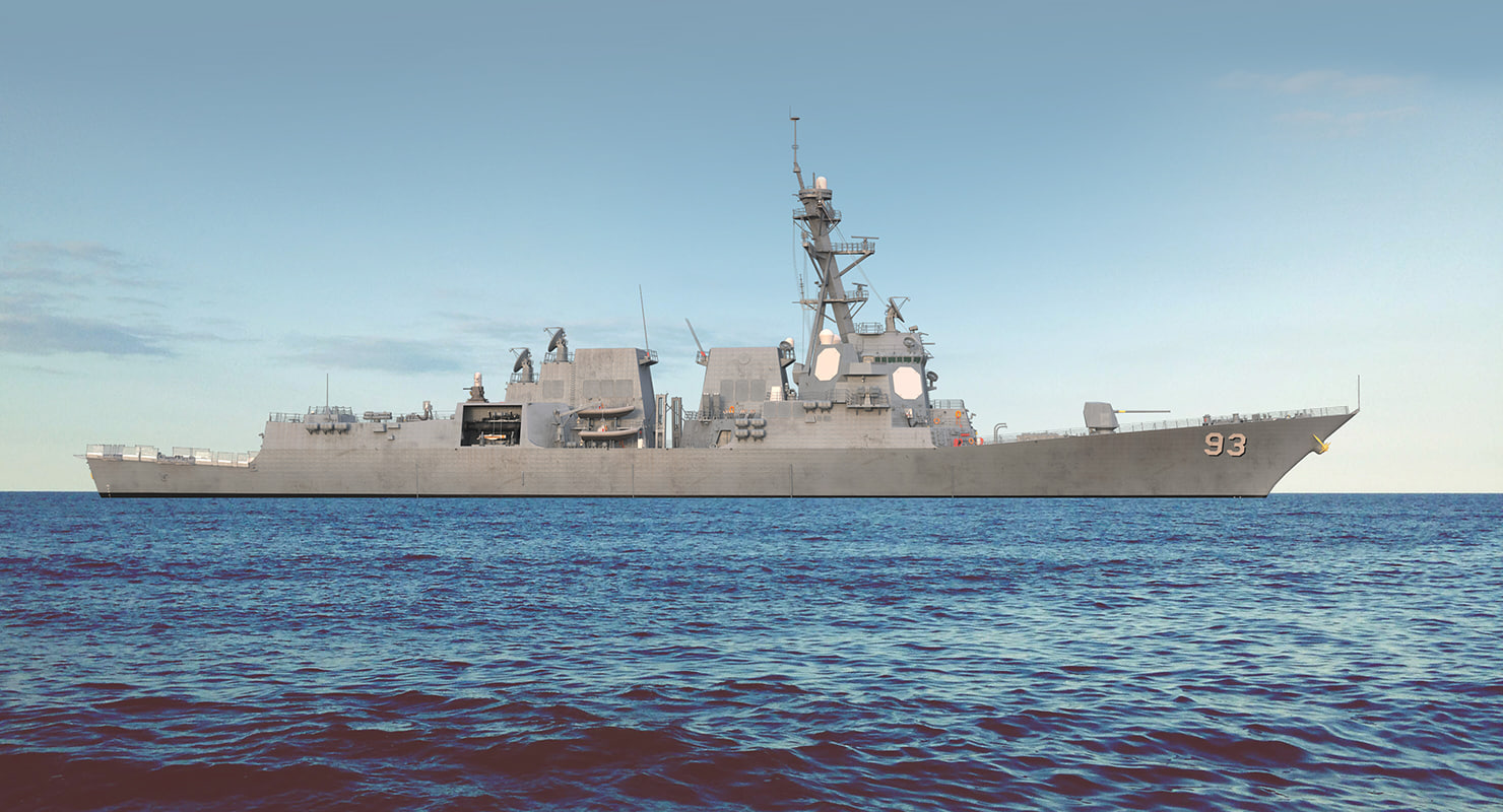 3d model of uss chung-hoon