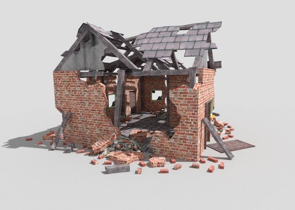 Destroyed Building Blender Models for Download | TurboSquid