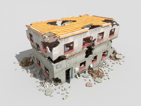 Destroyed Building Blender Models for Download | TurboSquid