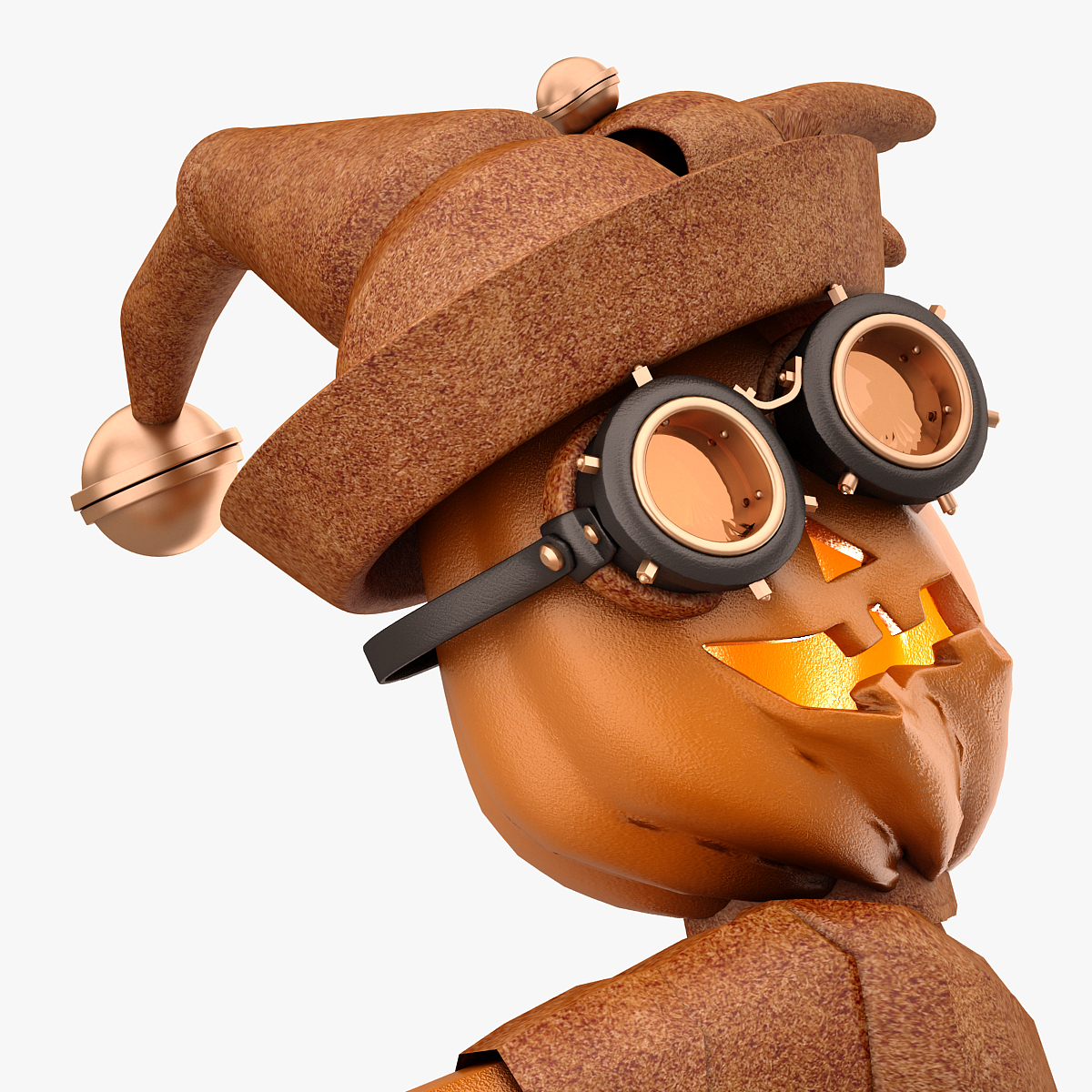 rigged pose 3d model