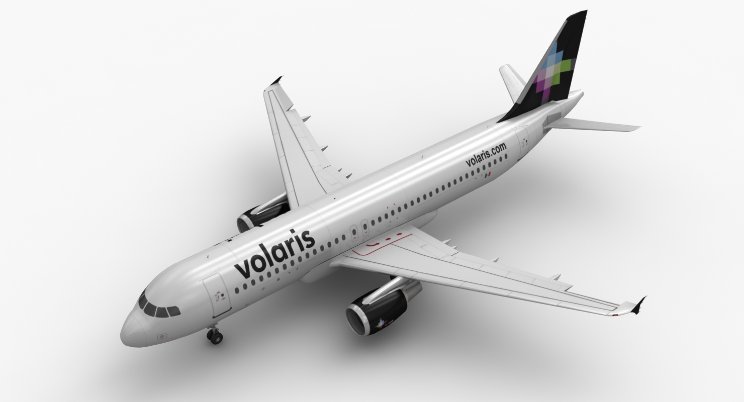 Airbus A320 Volaris Animado Modelo 3D - TurboSquid 1105007