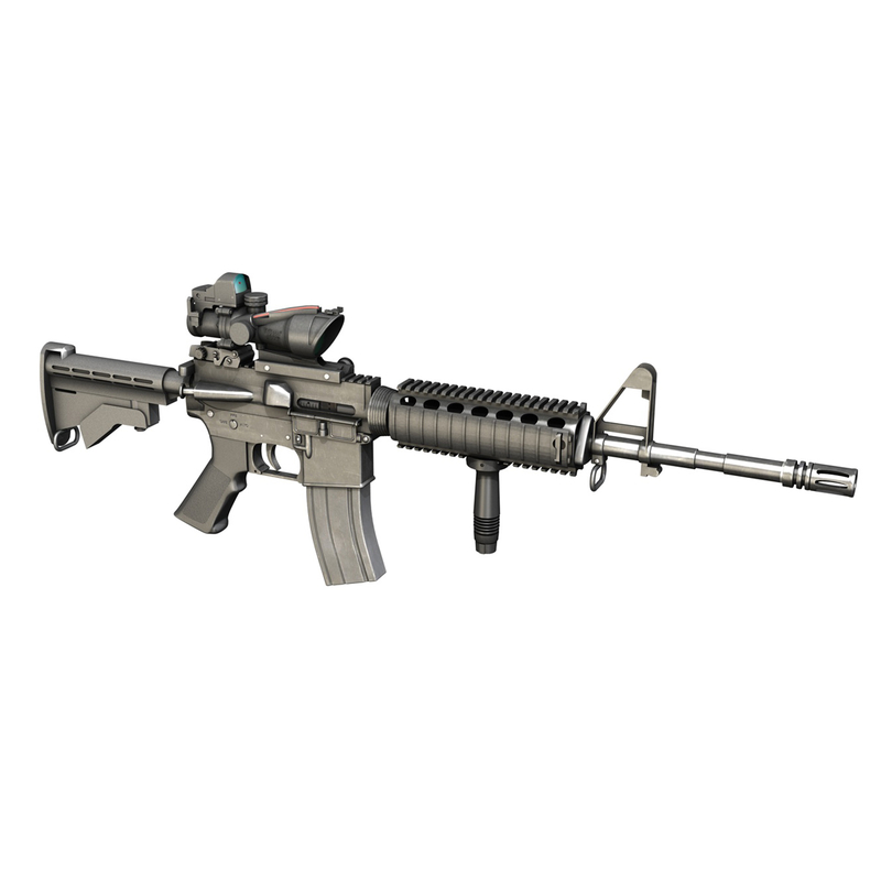 c4d m4a1 sopmod rifle