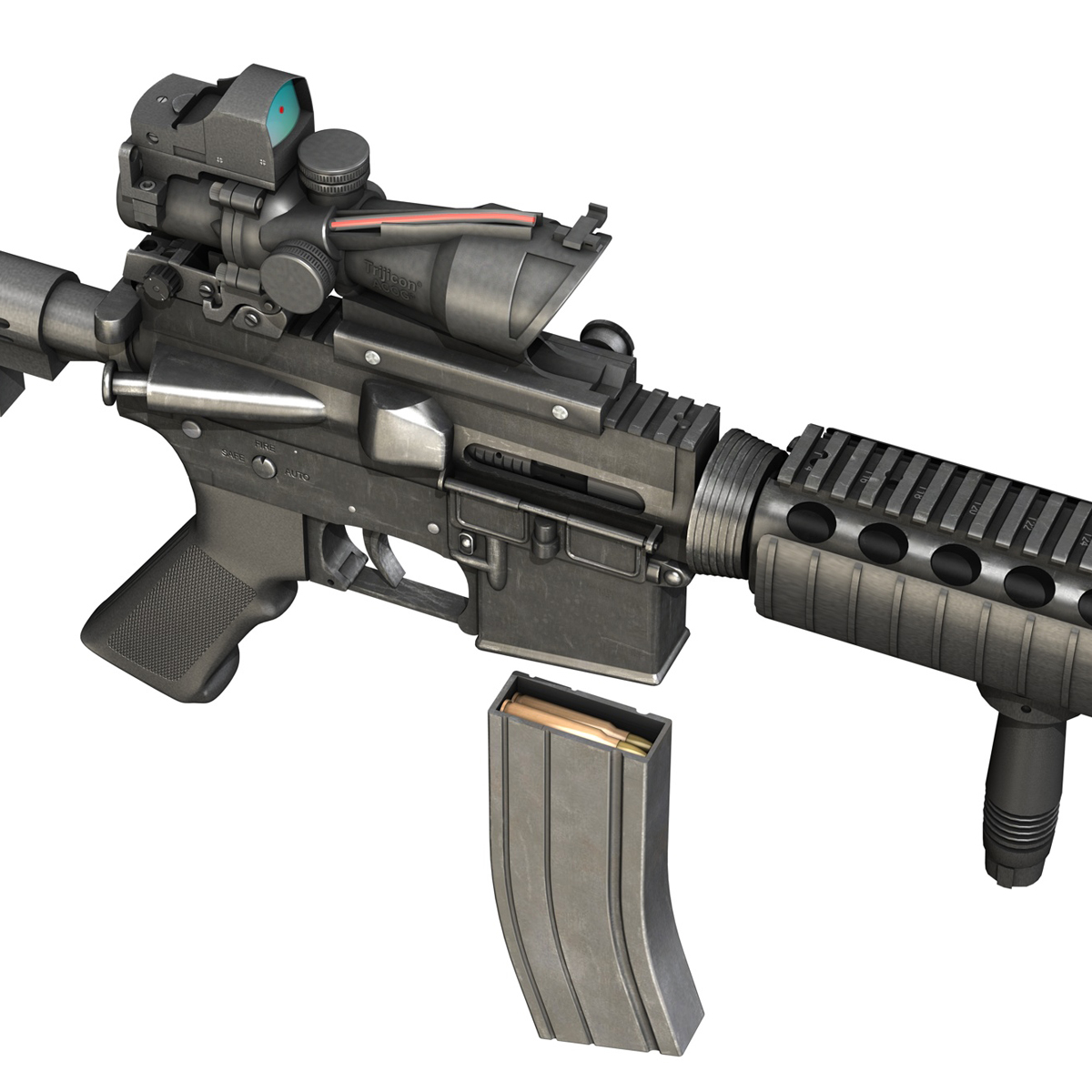 c4d m4a1 sopmod rifle