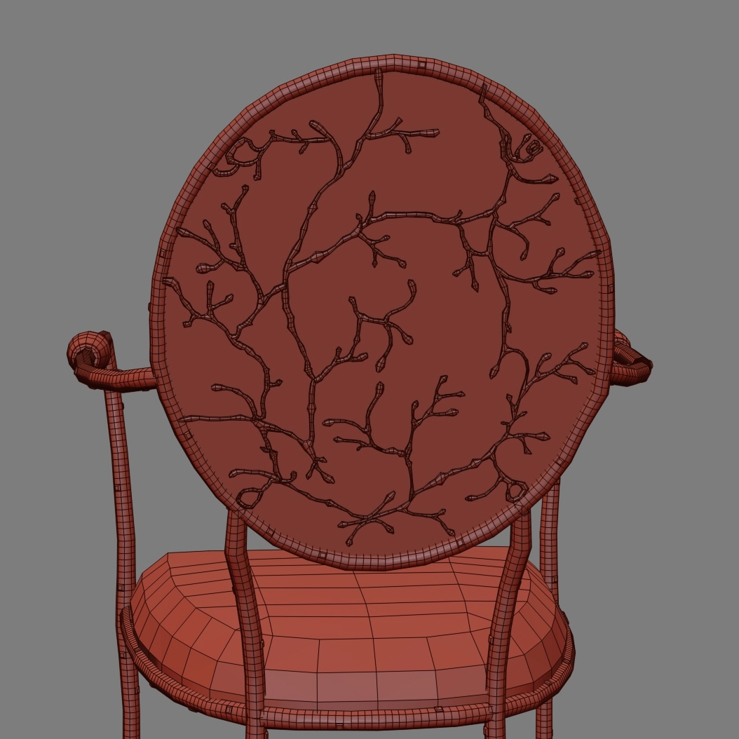 3d model koket enchanted dining chair