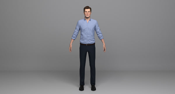 3d model rigged male