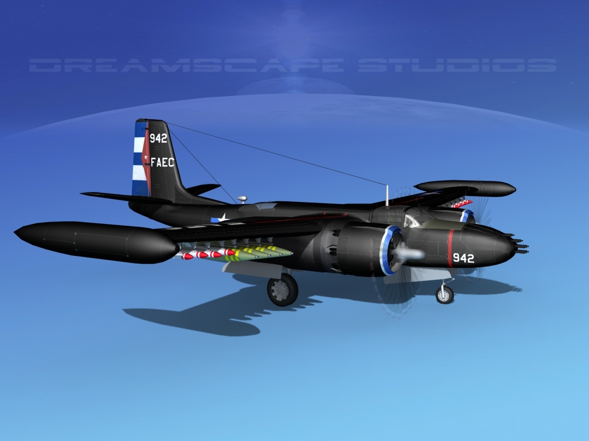 3d douglas a-26k a-26 bomber