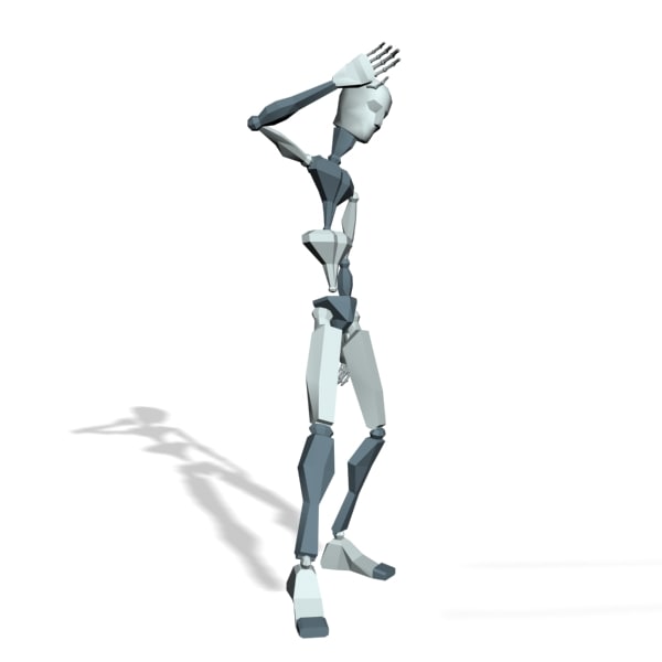 Motion Character Studio Biped stand guard capture