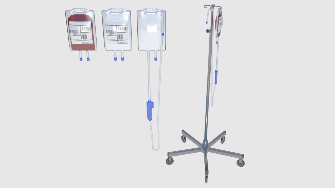 3d medical props pack building