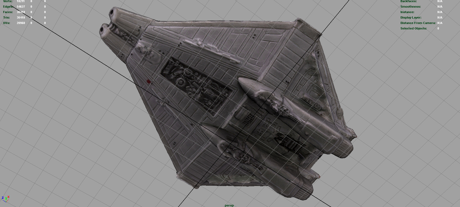 3d narcissus shuttle alien nostromo model