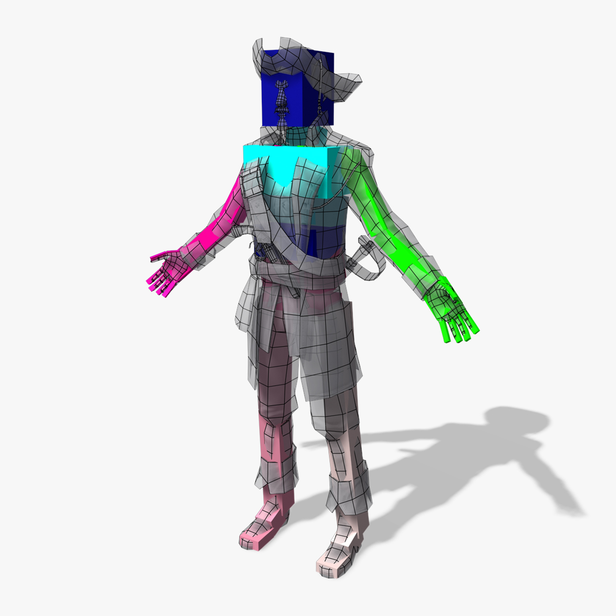 rigged pirates real-time max