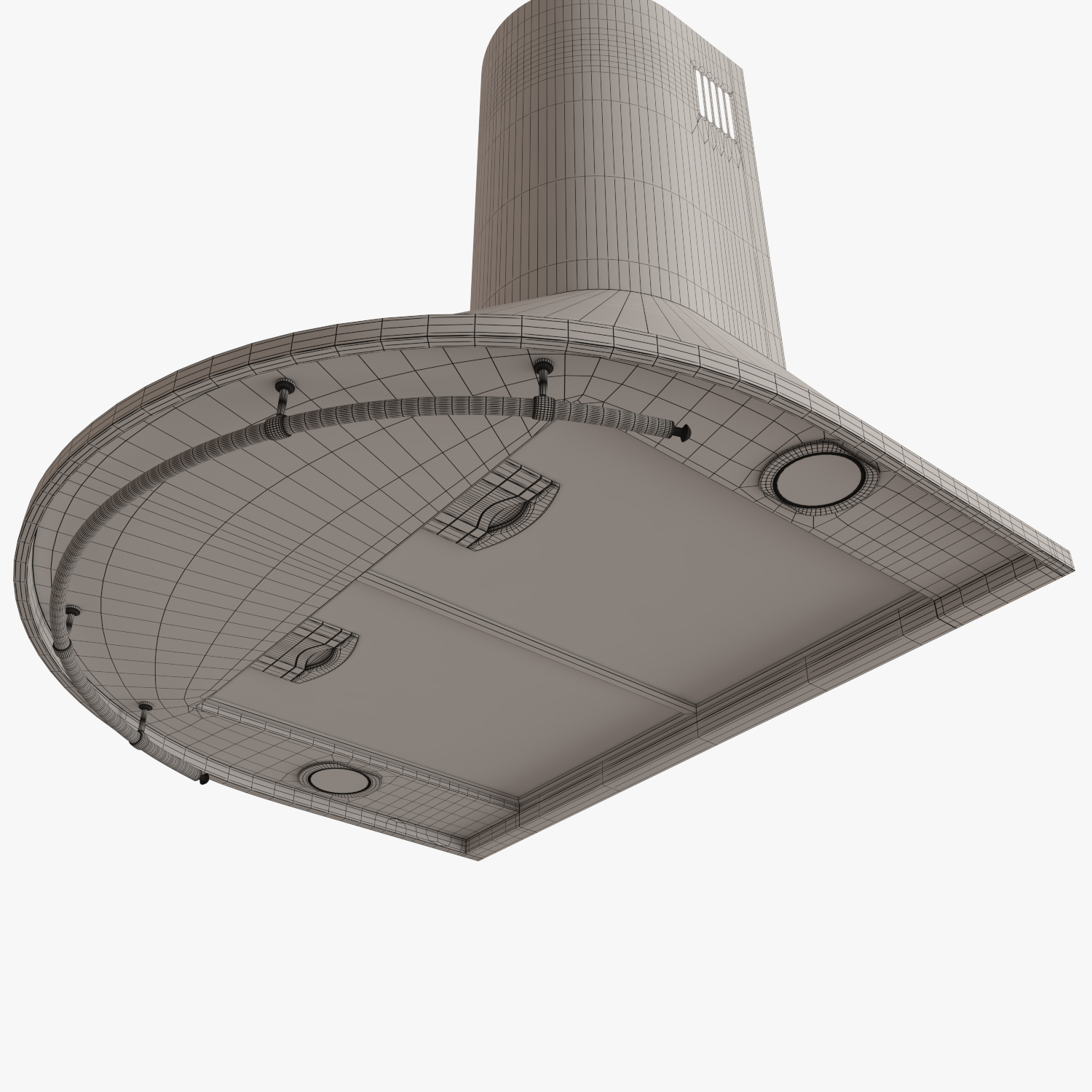 3d model kitchen hood gorenje retro