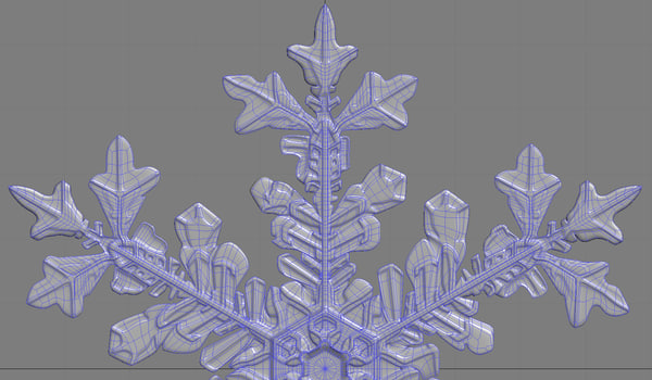 3d snowflake new model