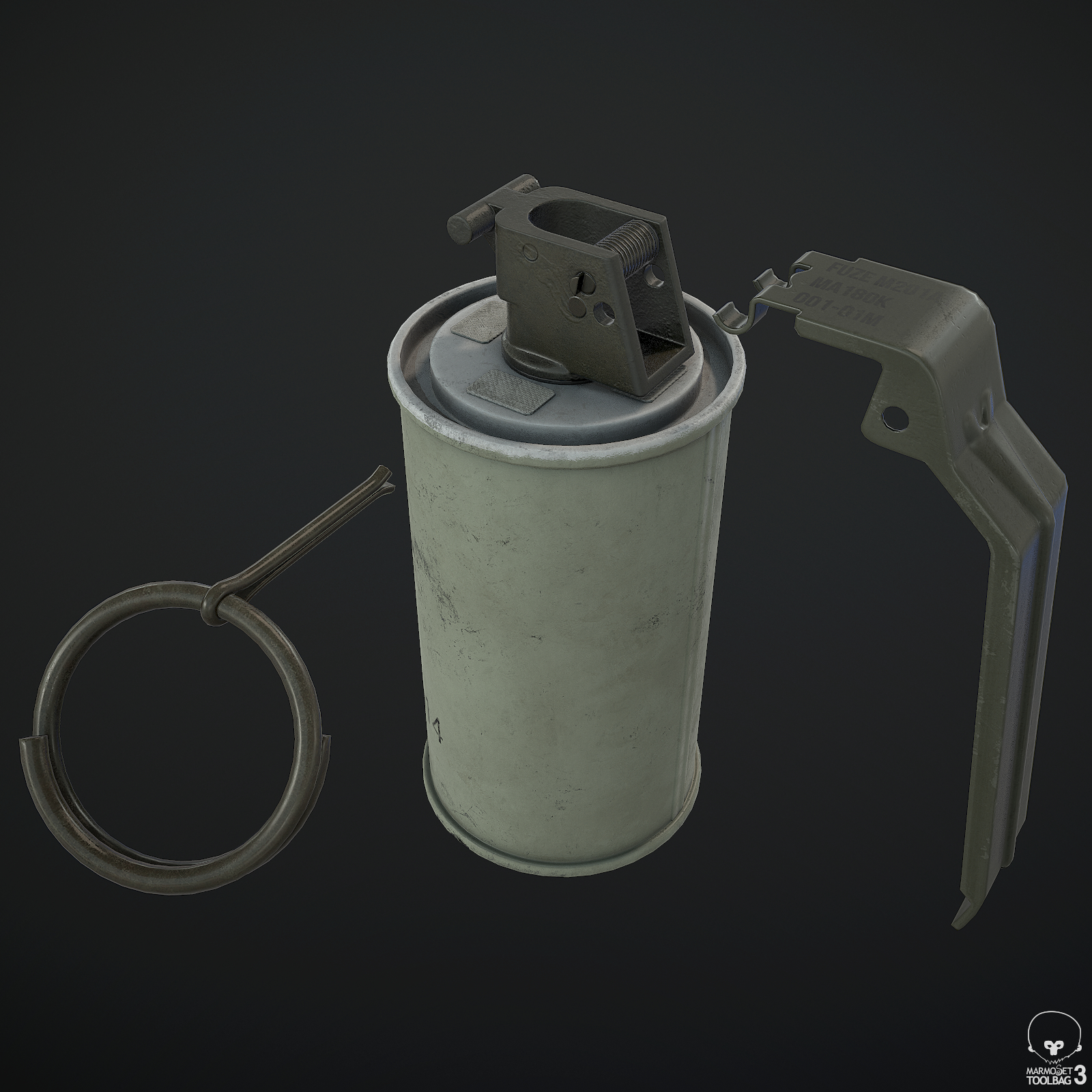 max an-m8 smoke grenade m8