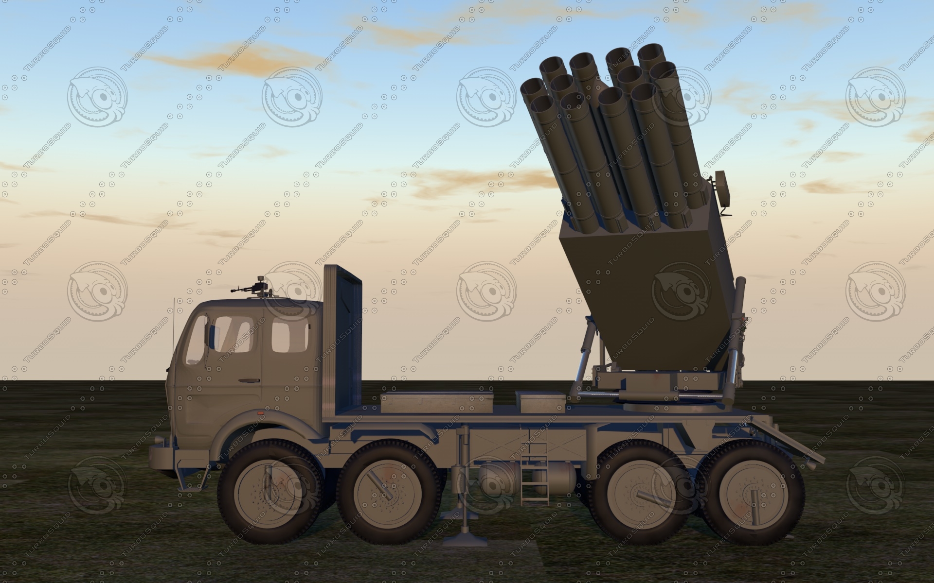 3d mlrs hurricane m 87 model