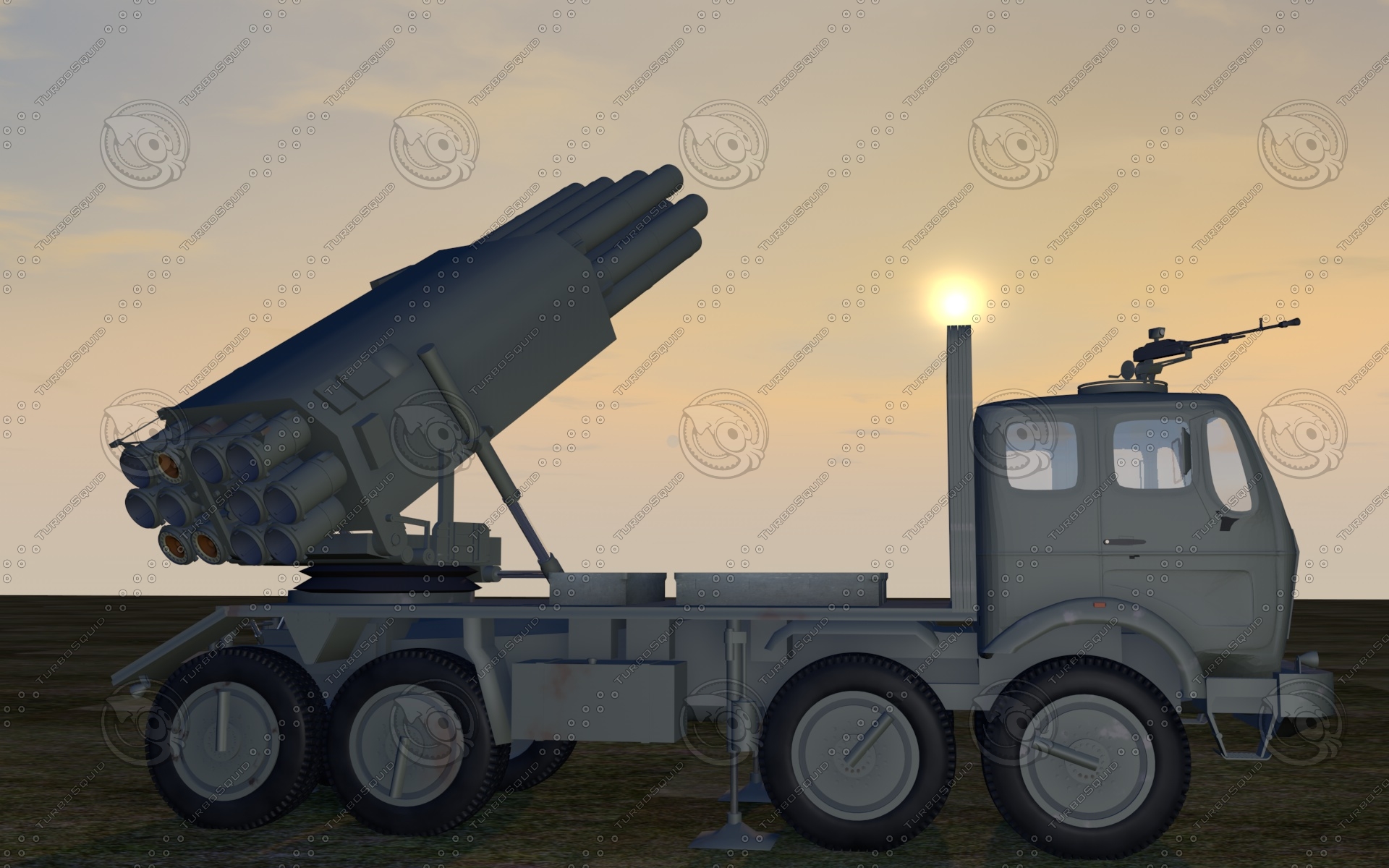 3d mlrs hurricane m 87 model