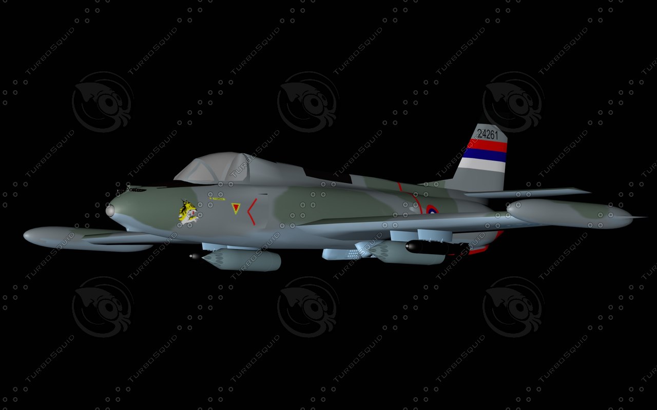soko j-21 jastreb 3d c4d