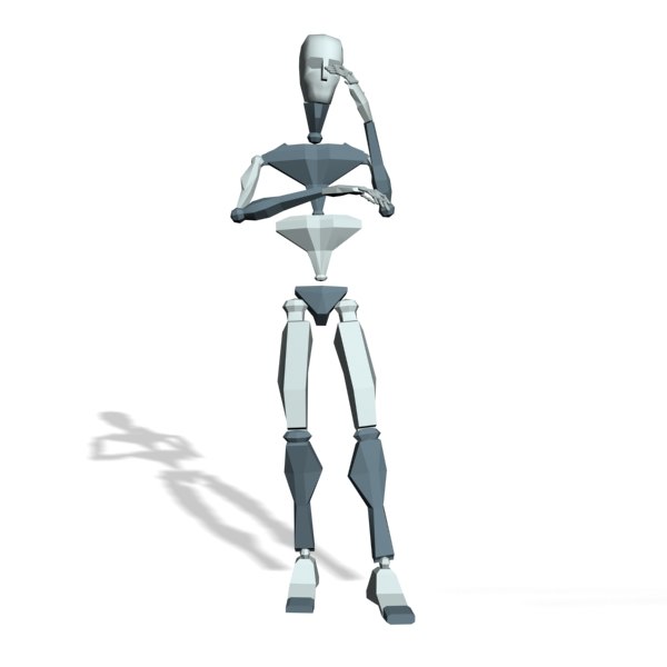 Motion Character Studio Biped stand thinking capture