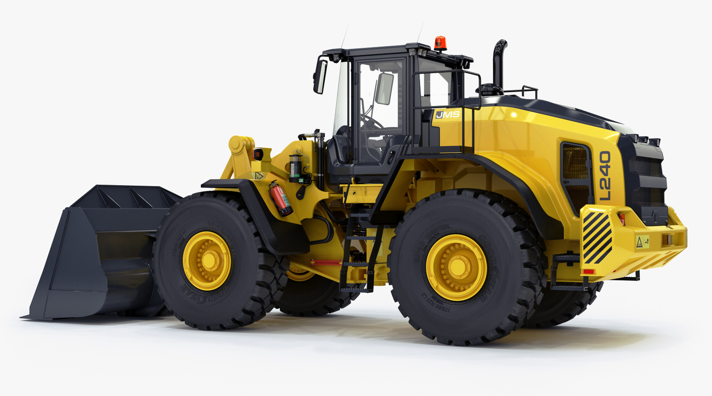 3d model wheel loader generic v1