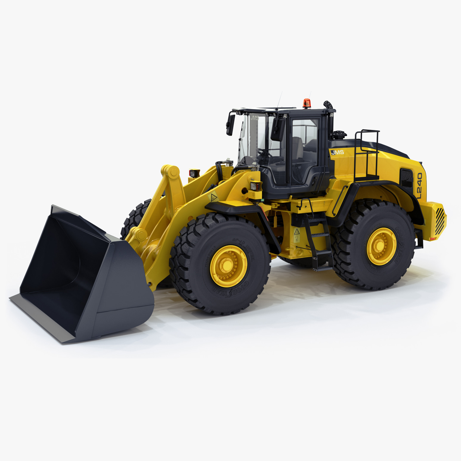 3d model wheel loader generic v1