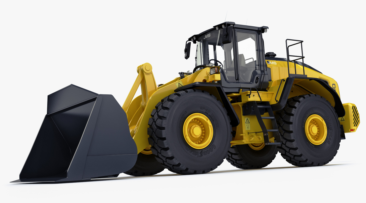 3d model wheel loader generic v1