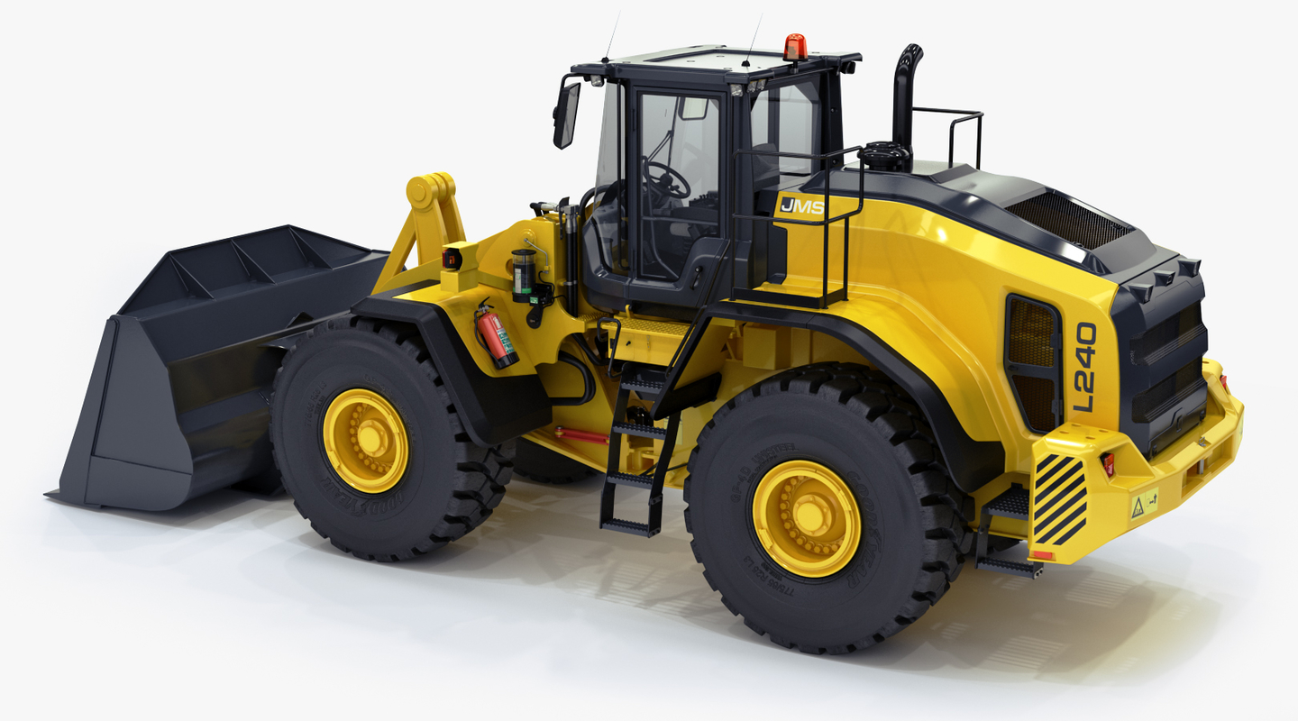 3d model wheel loader generic v1