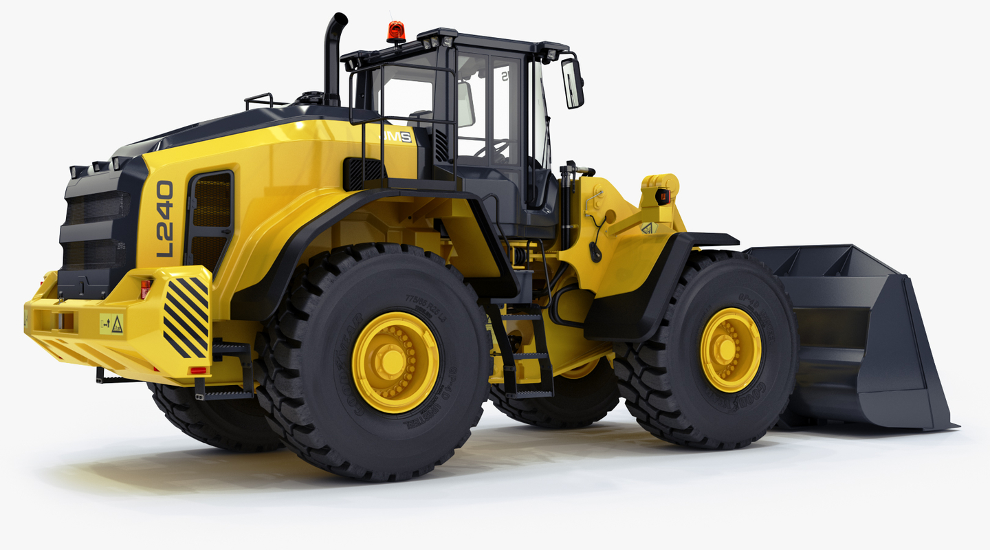 3d model wheel loader generic v1