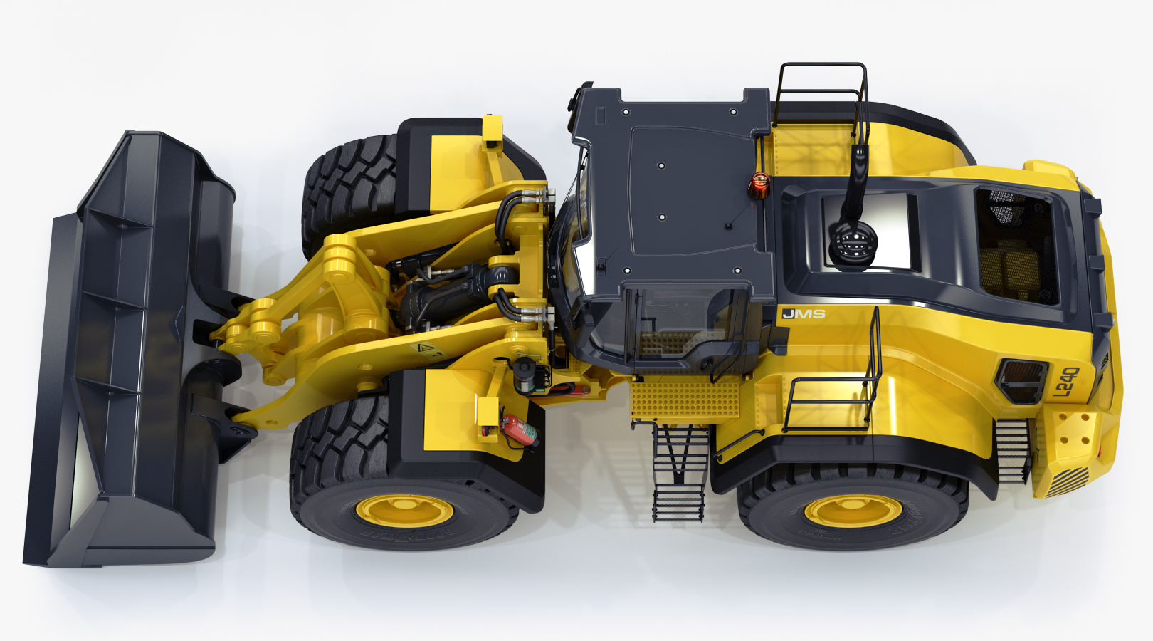 3d model wheel loader generic v1