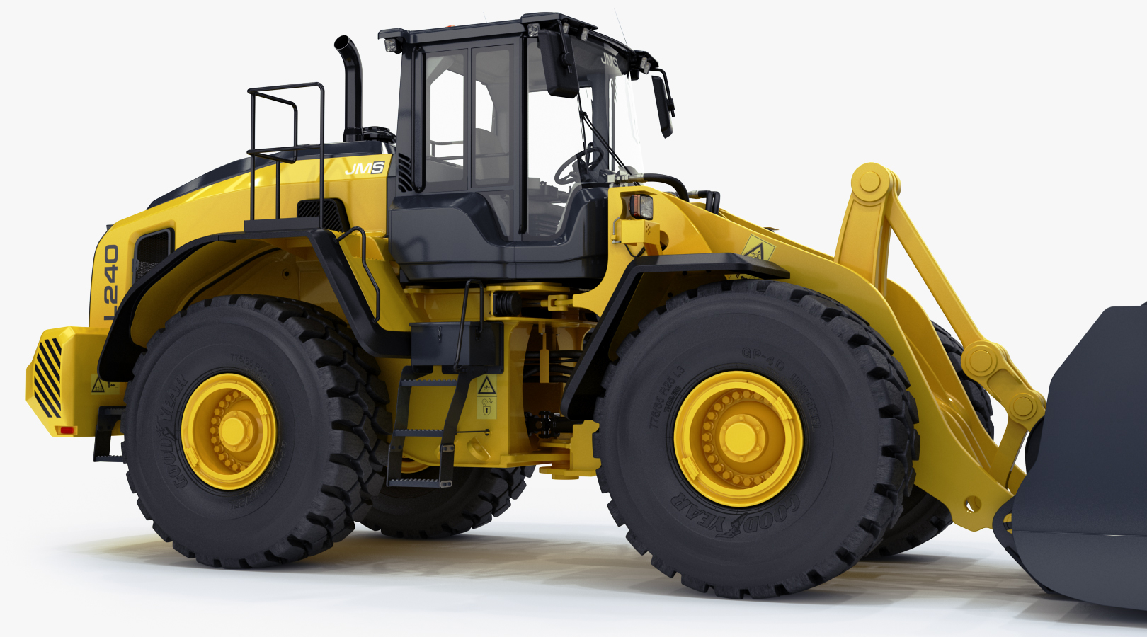 3d model wheel loader generic v1