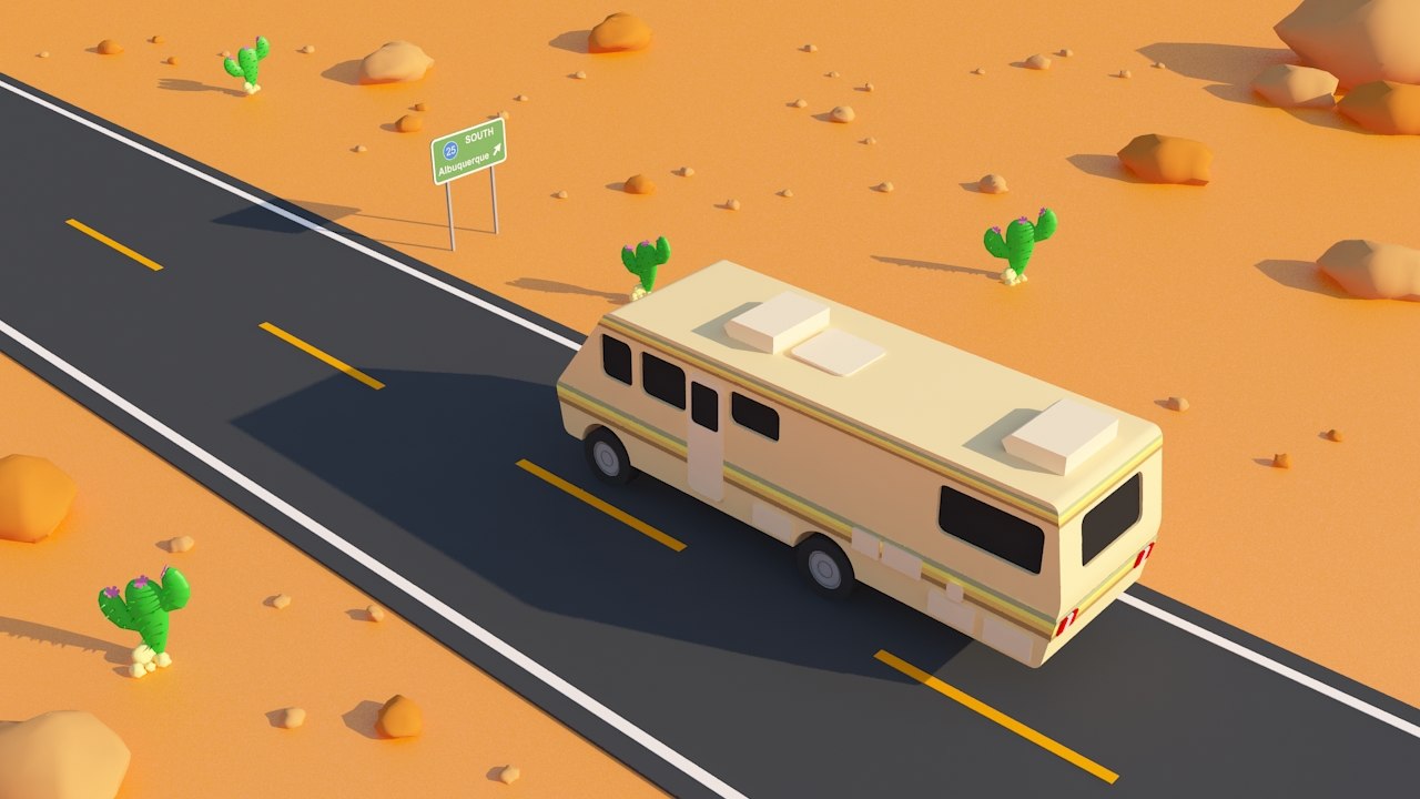 breaking bad rv scene 3d 3ds