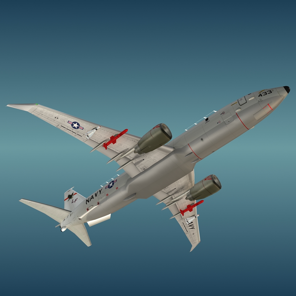 3d model p-8 poseidon