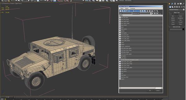 3d humvee m1151 desert