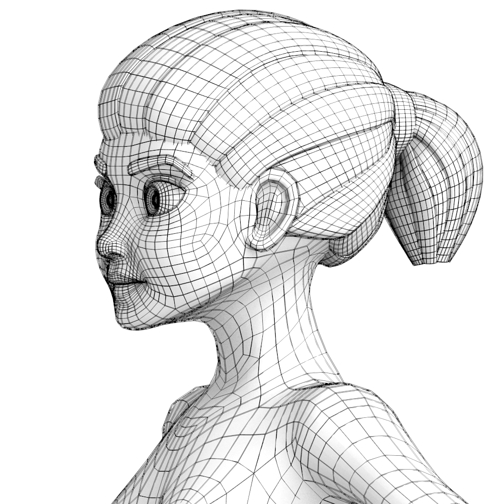 3d Model Character Lady 