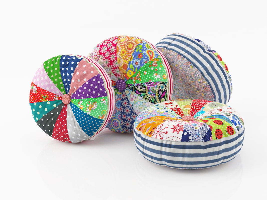 3d model fabric cushions