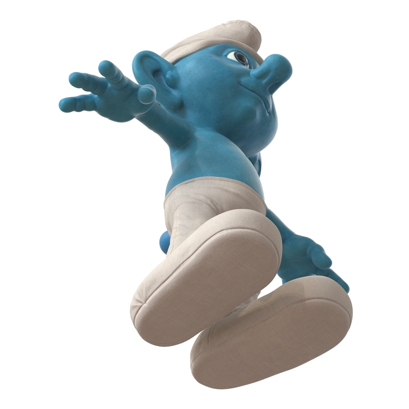 3d smurf rigged model