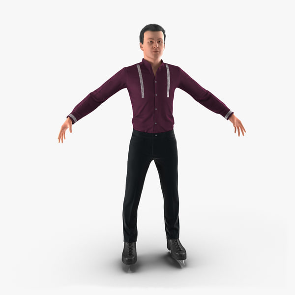 3d max male figure skater