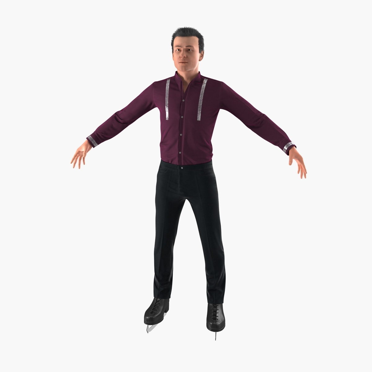 3d max male figure skater