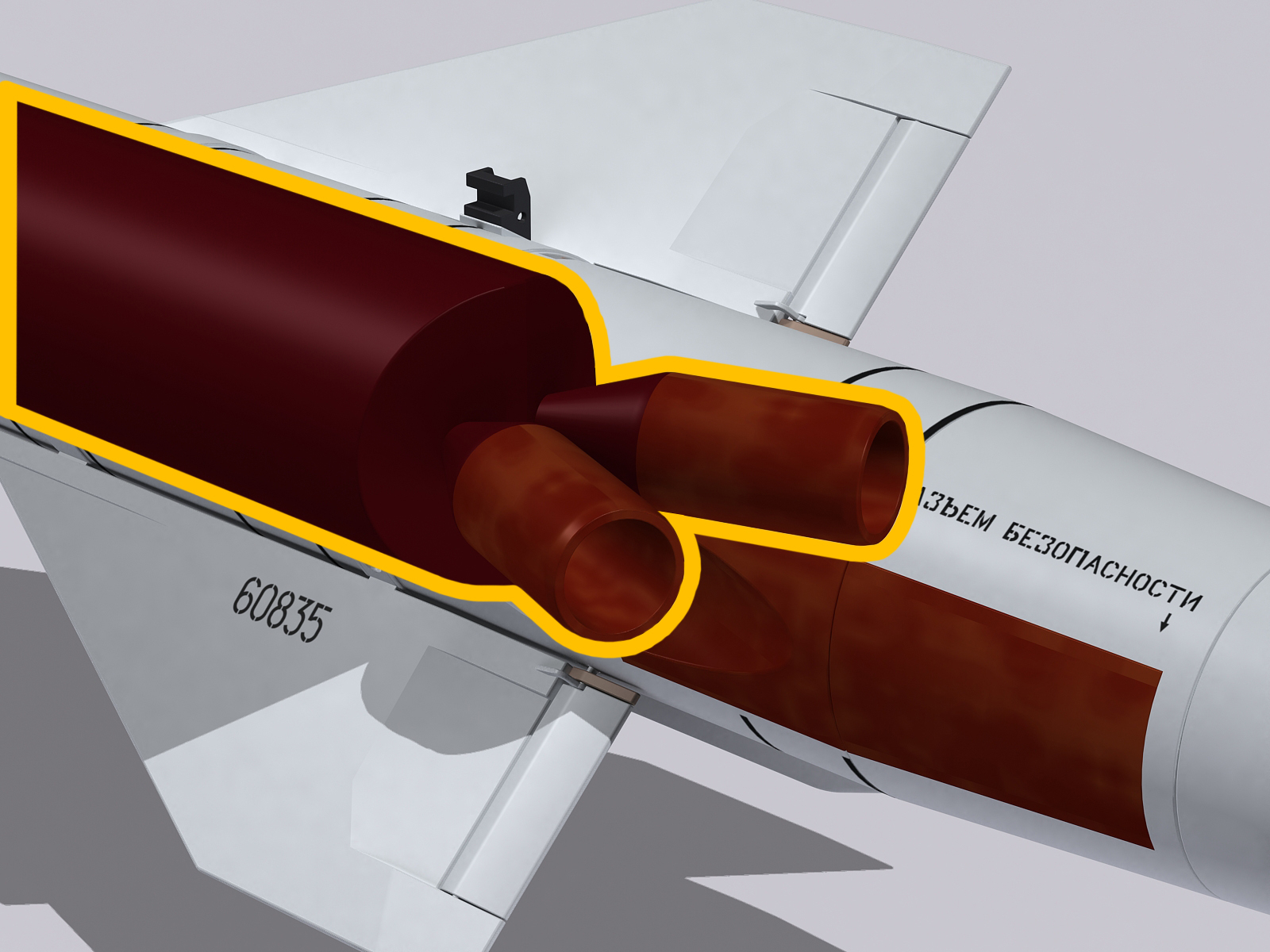 kh-25 missiles 3d max