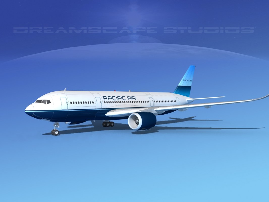 3d dxf airbus a350