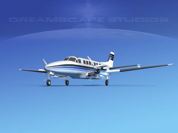 3D модель 100-летие авиакомпании Beechcraft B99 - TurboSquid 1107012