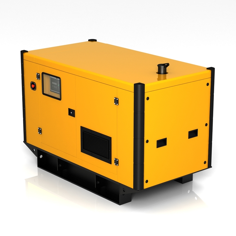 silent power generator 3d obj