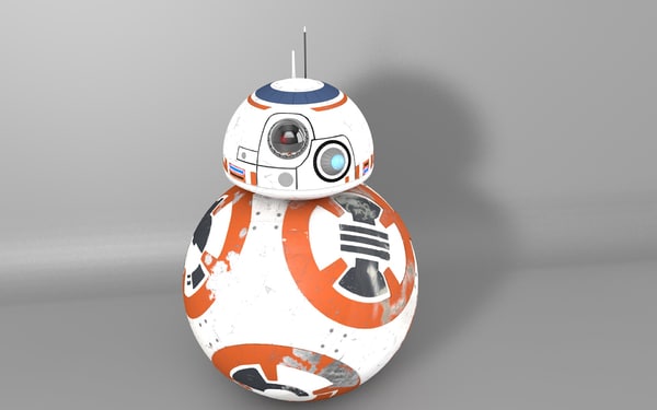 3d bb8 star-wars droid model