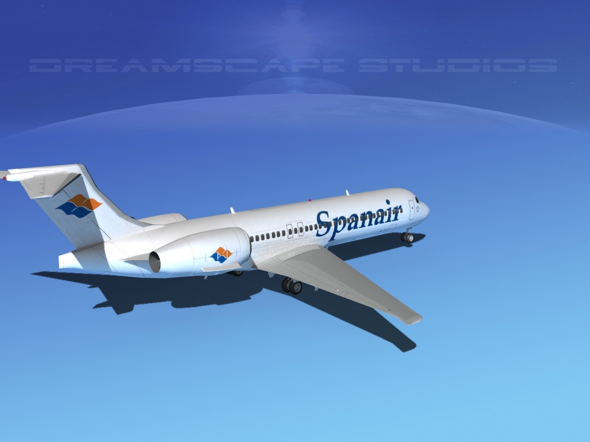 turbines boeing 717-200 717s 3d dwg