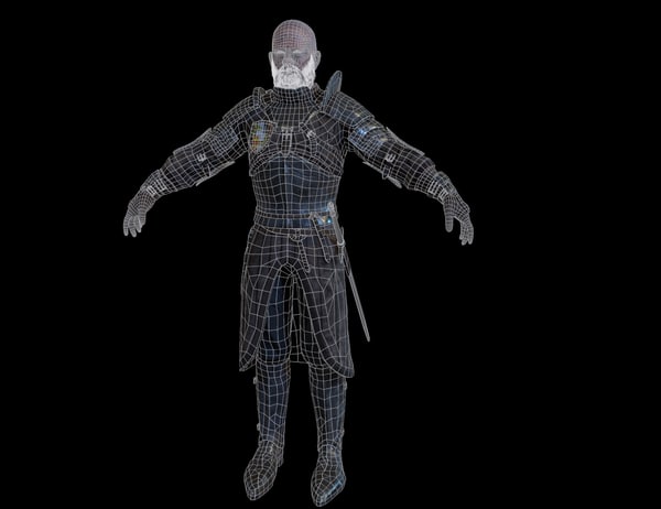 3d knight model