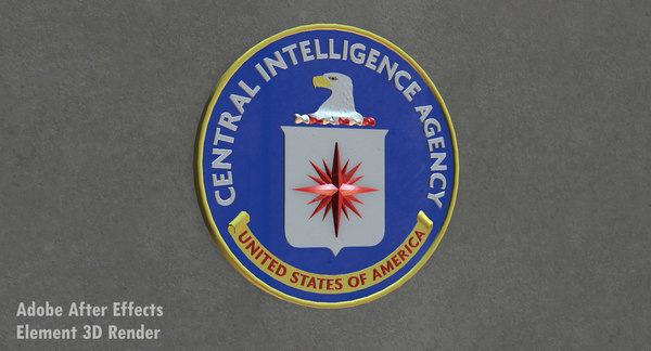 3d model cia logo