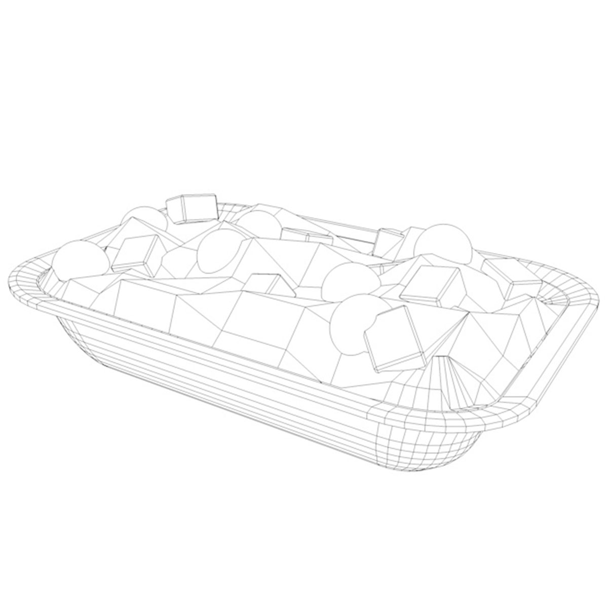 3d salad model