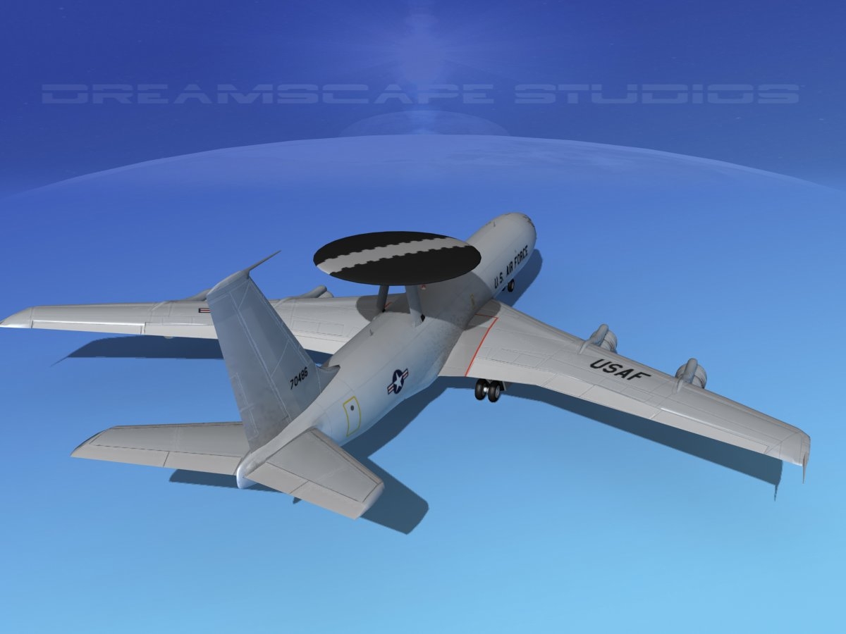 Boeing E-3B Sentry V02 USAF 3D-Modell - TurboSquid 1107499