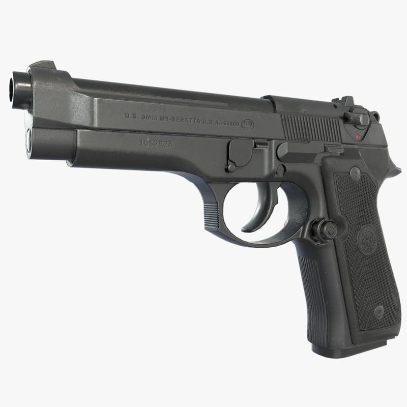 m9 pistol 3d model