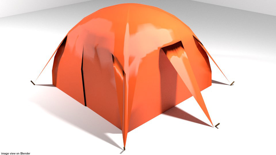 3d tent model