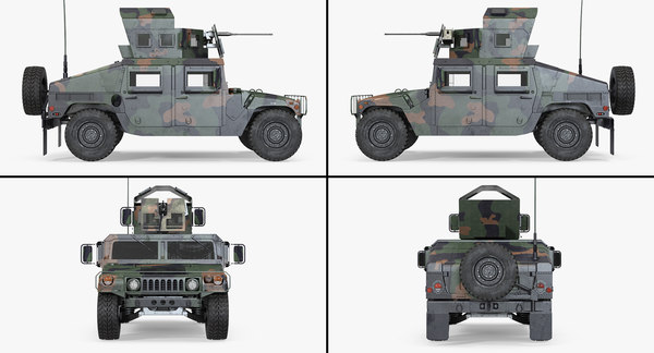 humvee m1151 enhanced armament 3d max